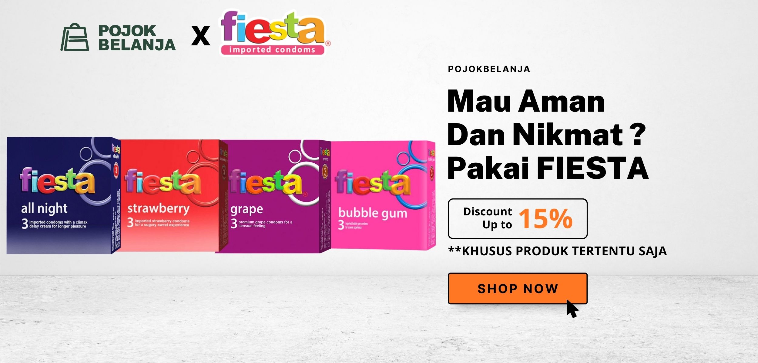 Produk Kondom Fiesta Mix Variant - 3 Pcs x 3 (Free Sutra Lubricant ...